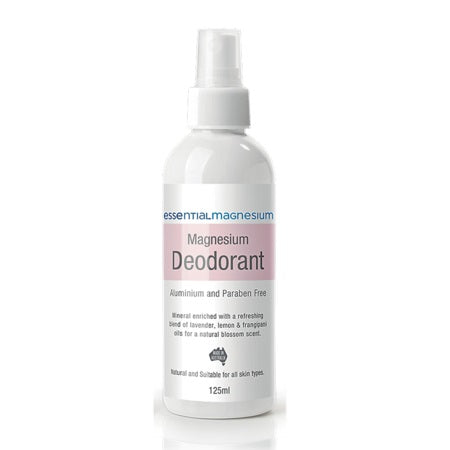 Essential Magnesium Magnesium Deodorant Pink Blossom Scent 125ml