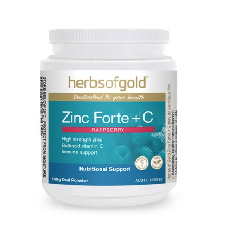 Herbs of Gold Zinc Forte + C 100g Complex