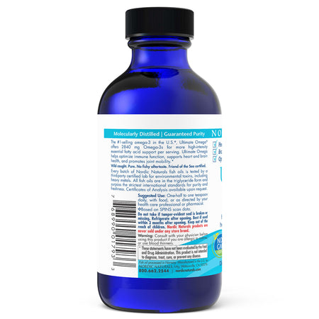 Nordic Naturals Ultimate Omega Lemon 237ml Fish Oils